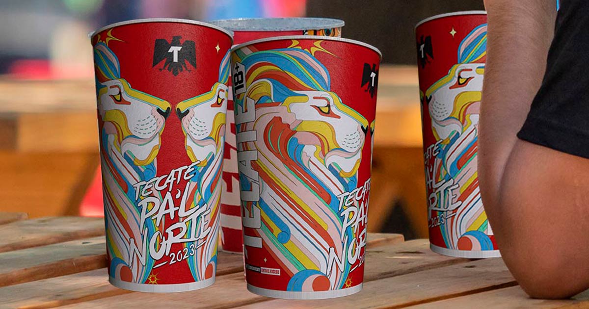 Conoce el vaso reciclable de Tecate para el festival de Pa´l Norte 2023 ...